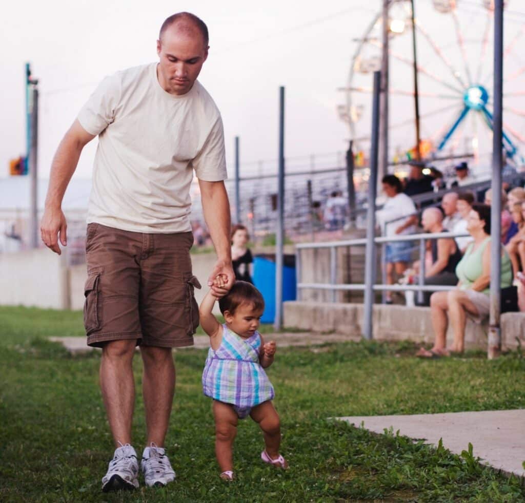 What happens when we help our child start walking?